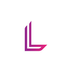 Letter l logo design Royalty Free Vector Image
