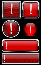 Power off icon red button Royalty Free Vector Image