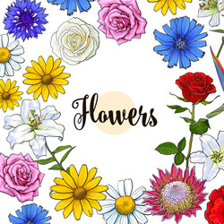 Spring flowers Royalty Free Vector Image - VectorStock