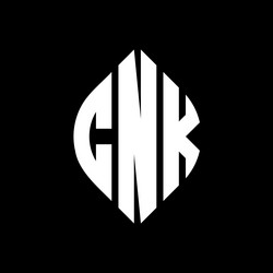 Cnk circle letter logo design Royalty Free Vector Image