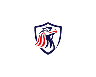 Blue Eagle Head Logo