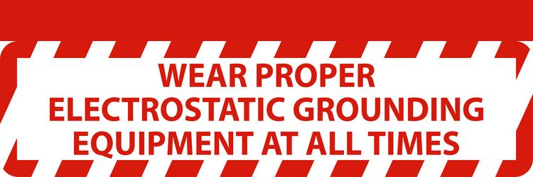 Electrostatic sensitive device esd symbol sign Vector Image