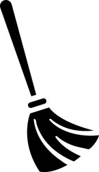 Housework broom and mop sweeper brooms home Vector Image