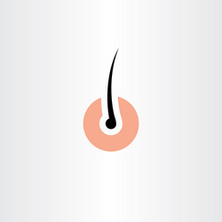 Human hair growth logo Royalty Free Vector Image