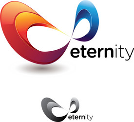 Eternity infinity infographic scheme limitless Vector Image
