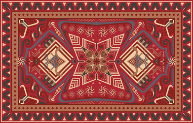 Persian rug traditional design tribal texture Vector Image