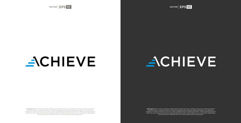 Letter succeed wordmark logo typography Royalty Free Vector