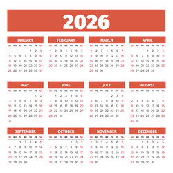 2026 Calendar Vector Images (over 390)