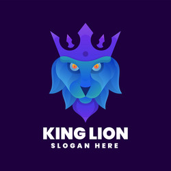 Animal infographic lion Royalty Free Vector Image