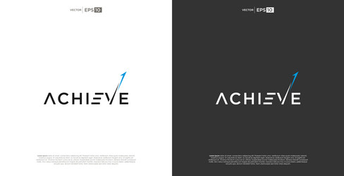 Letter succeed wordmark logo typography Royalty Free Vector