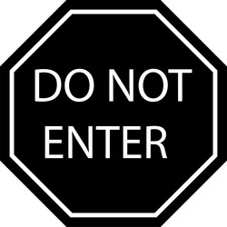 Stop sign traffic symbol rules and Royalty Free Vector Image