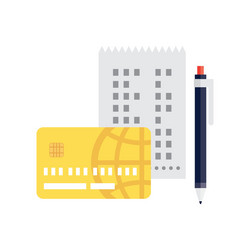 Check with pen Royalty Free Vector Image - VectorStock