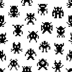 Pixel happy rabbit image for 8 bit game assets Vector Image