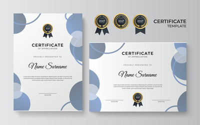 Blue Certificate Vector Images (over 38,000)