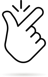 Cartoon middle finger flipping off you Royalty Free Vector