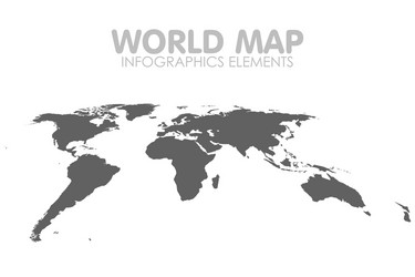 Icon with world map Royalty Free Vector Image - VectorStock