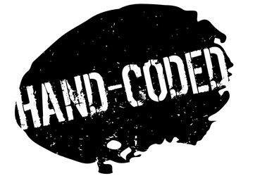 Hand-coded rubber stamp Royalty Free Vector Image