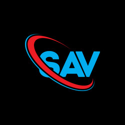 Sav logo letter design Royalty Free Vector Image
