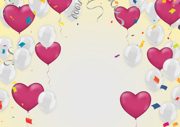 Birthday invitation horizontal greeting Royalty Free Vector