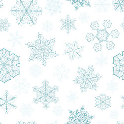 Falling snow vertical frame seamless pattern Vector Image