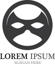 Ninja head icon images Royalty Free Vector Image