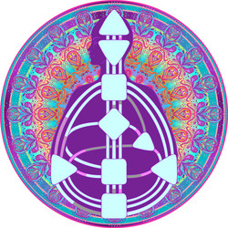 Human design bodygraph chart Royalty Free Vector Image