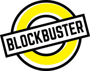 Blockbuster rubber stamp Royalty Free Vector Image