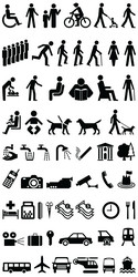 Signage people Royalty Free Vector Image - VectorStock
