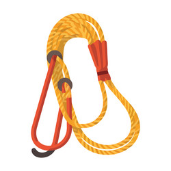 Twisted rope knot symbolizes strength and motion Vector Image