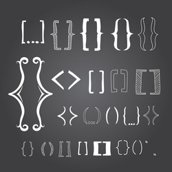 Bracket Brackets Shape Vector Images (over 1,200)