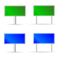 Road sign template Royalty Free Vector Image - VectorStock