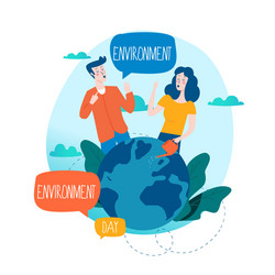 Creative poster or banner of world environment day