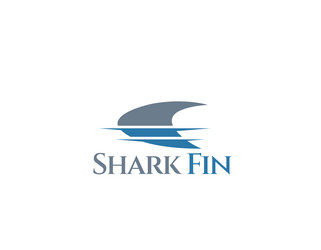 Shark fin logo design templateshark template Vector Image