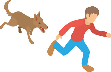 A Dog Chasing Boy Vector Images (53)