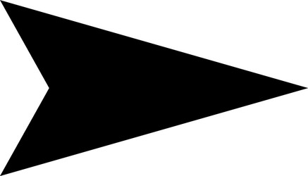 Arrowhead right flat icon Royalty Free Vector Image