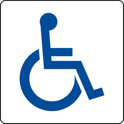 International symbol of accessibility sign Vector Image