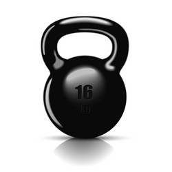 Kettlebell icon kettle bell with weight Royalty Free Vector