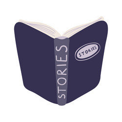 Open book hand drawn cartoon Royalty Free Vector Image