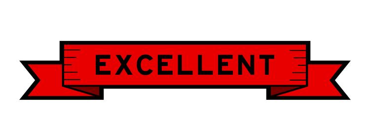 Red color of corner label banner with word Vector Image