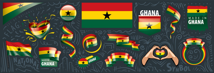 Ghana Flag Ribbon Vector Images (over 520)
