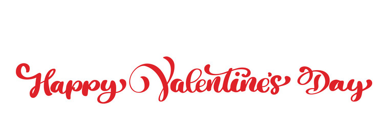 Calligraphy phrase happy valentine s day Vector Image