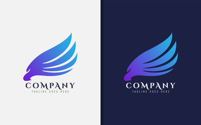 Creative logo based eagle head shape usable Vector Image