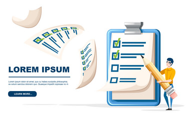 Checklist Man Vector Images (over 7,300)