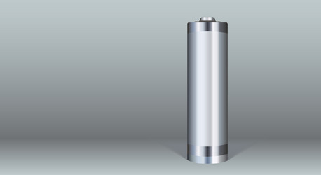 Lithium ion batteries alkaline nine Royalty Free Vector