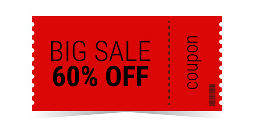 Discount voucher and sale coupon template layout Vector Image