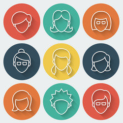 Funny faces Royalty Free Vector Image - VectorStock