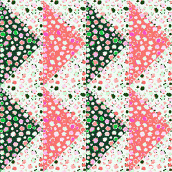 Small spring flowers in retro colors seamless Vector Image