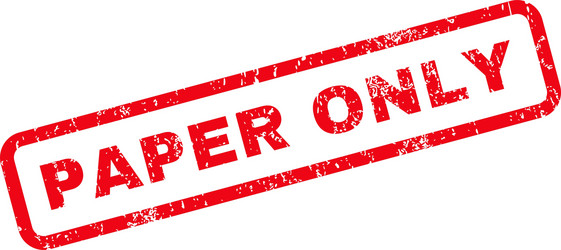 Paper only rubber stamps Royalty Free Vector Image