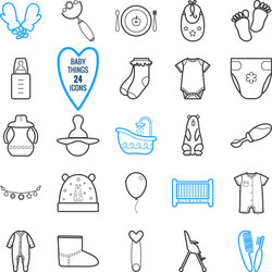 Poster with cute animal portraits for a card baby Vector Image