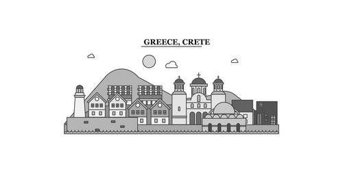 Crete Skyline Vector Images (50)